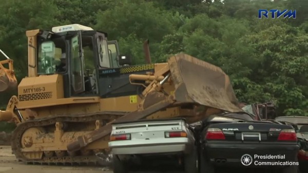 Smuggled cars in the Philippines worth P27 million destroyed in Cagayan