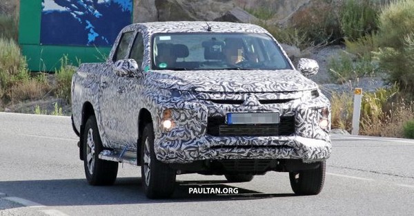 Mitsubishi Strada (Triton) 2019 facelift caught in Europe with new ...