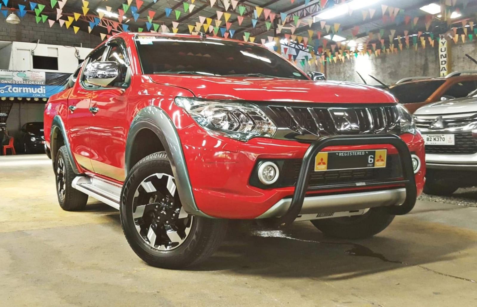 Red 2017 Mitsubishi Strada Automatic Diesel for sale 689695