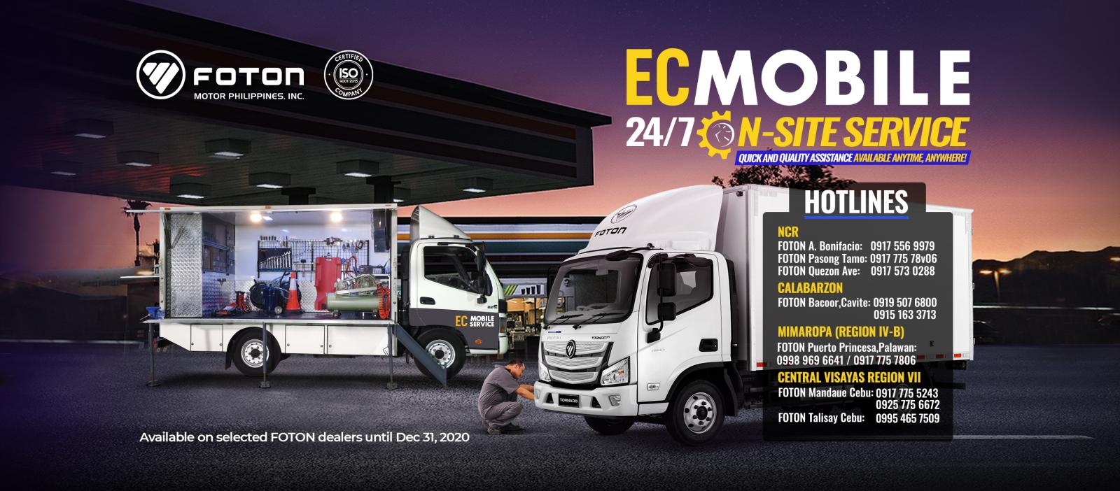 Foton PH offers 3-day part delivery guarantee, home repair services