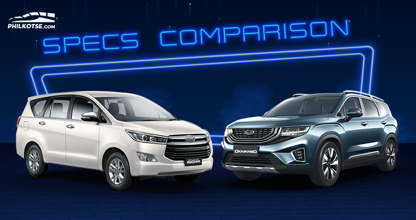2021 Geely Okavango vs Toyota Innova Comparison: Spec Sheet Battle