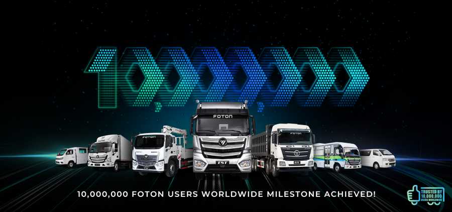 Foton has already sold 10 million vehicles worldwide
