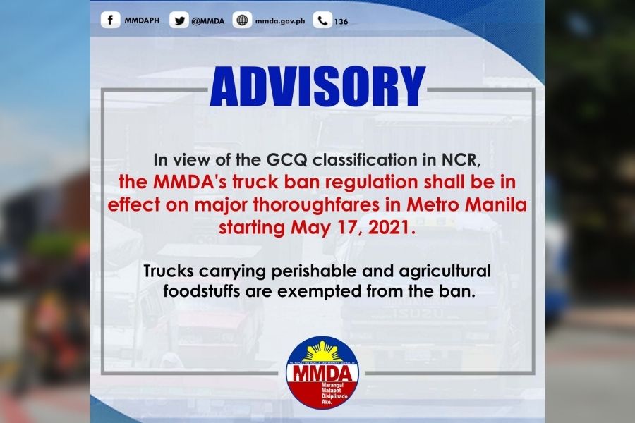 MMDA resumes total truck ban policy along EDSA