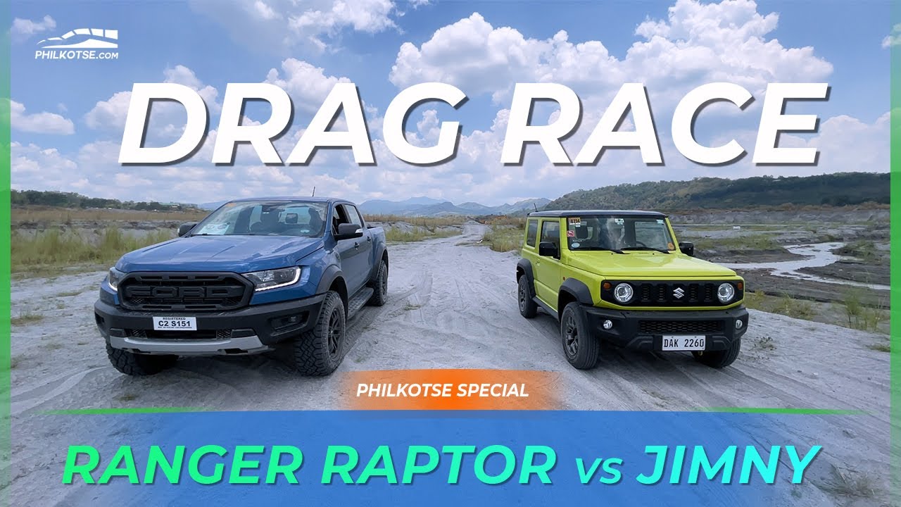Suzuki Jimny vs Ford Ranger Raptor Off-Road Drag Race