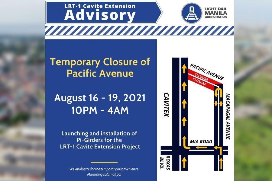 LRT-1 Cavite Extension project now 58 percent complete