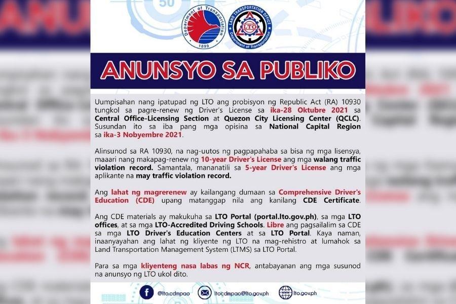 Solon wants to remove LTO driver’s education for license renewal Solon wants to remove LTO driver’s education for license renewal