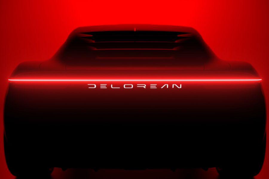 New DeLorean EVolved teased with sleek, wide lightbar