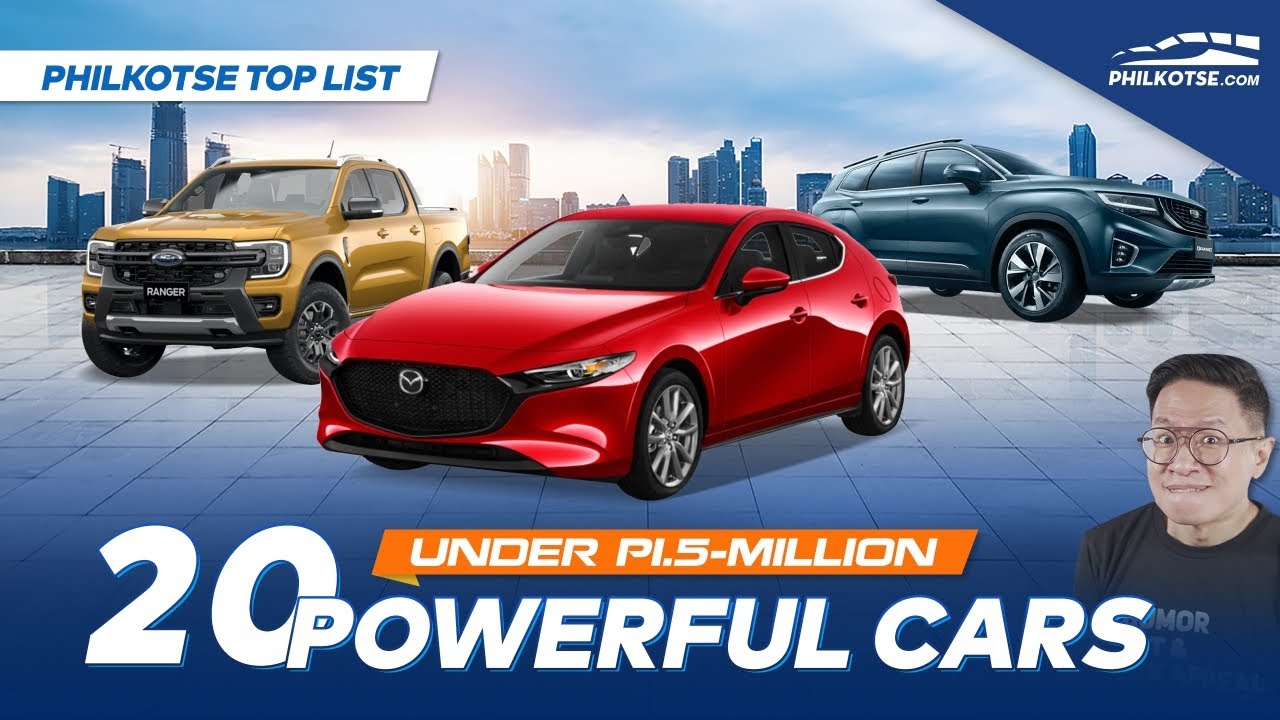 20 Powerful Cars under P1.5-million | Philkotse Top List
