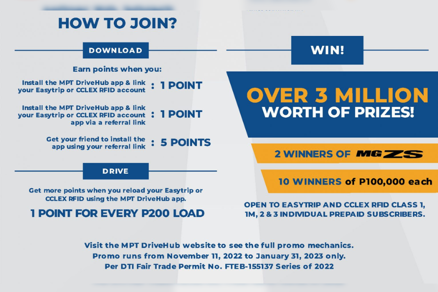 MPTC giving away two MG ZS in its 2022 holiday raffle promo