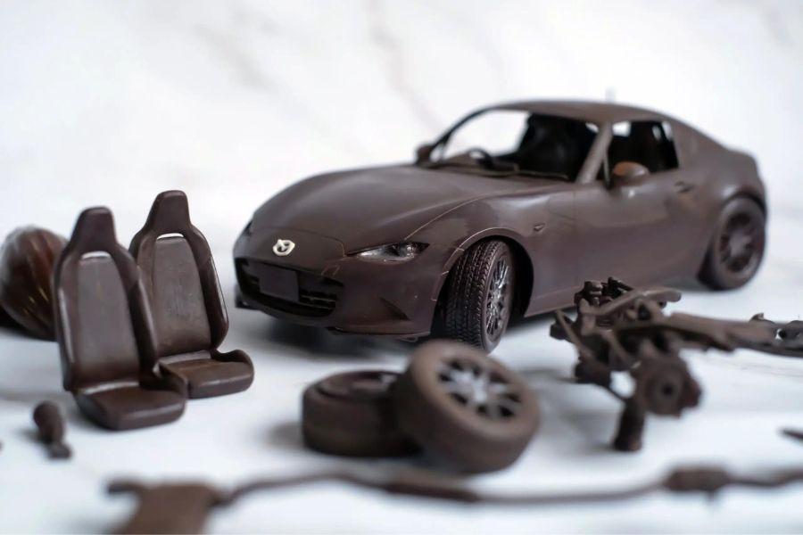 This Mazda MX-5 made from chocolate is literally a sweet ride