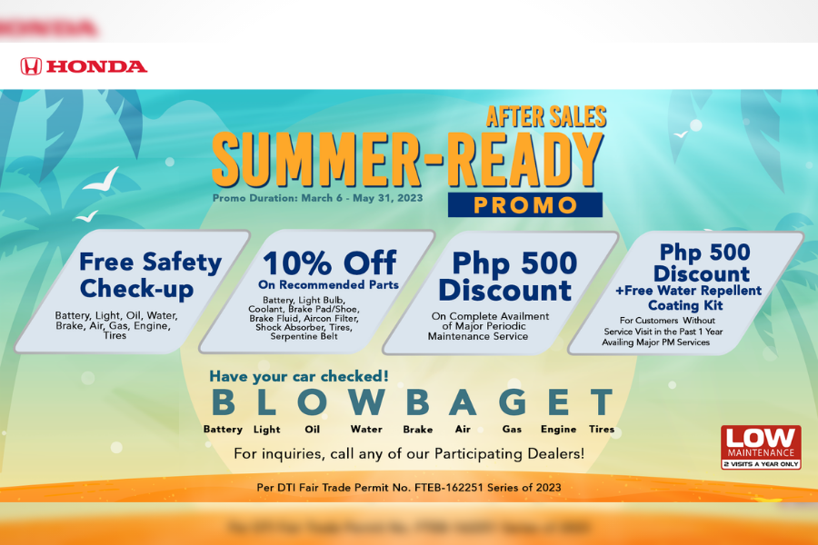 Honda owners offered with free check-ups, service discounts this month