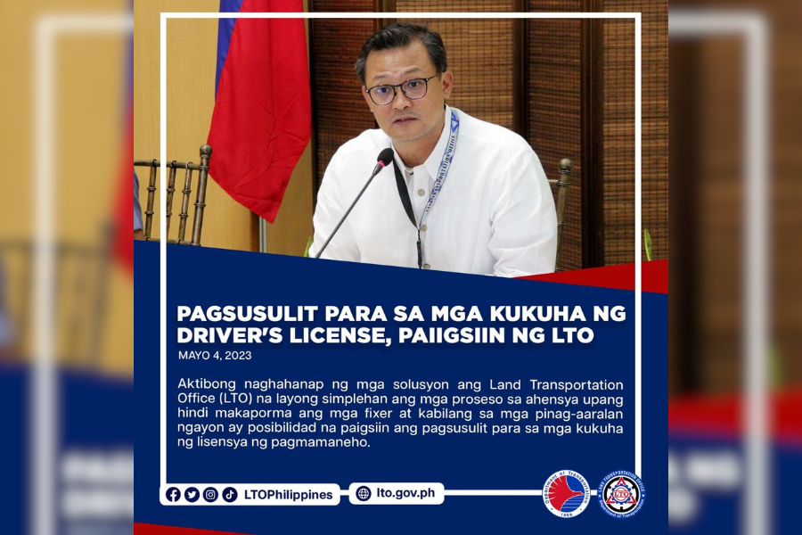 LTO wants to shorten driver’s license test to prevent fixers