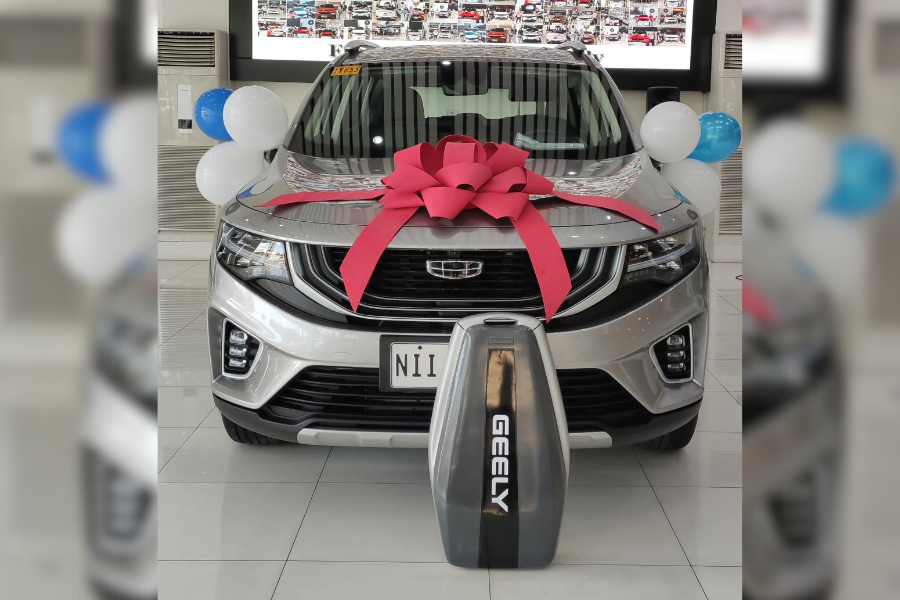 Geely PH hands brand new Okavango Urban Plus to lucky promo winner