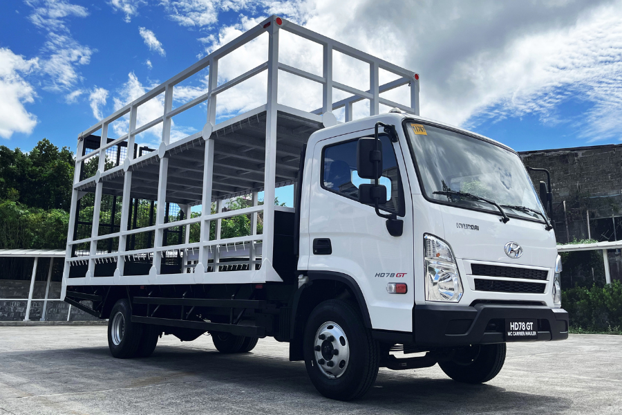 Hyundai HD78 GT available with motorcycle carrier configuration