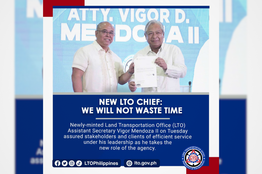 New LTO Chief Vigor Mendoza II promises faster, more efficient service New LTO Chief Vigor Mendoza II promises faster, more efficient service