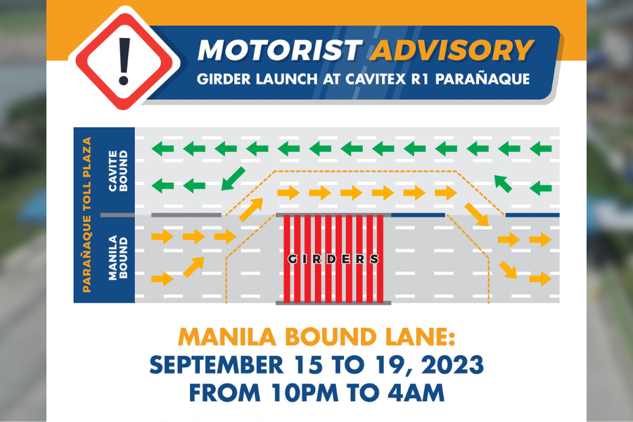 CAVITEX to implement counterflow scheme on toll plaza next week