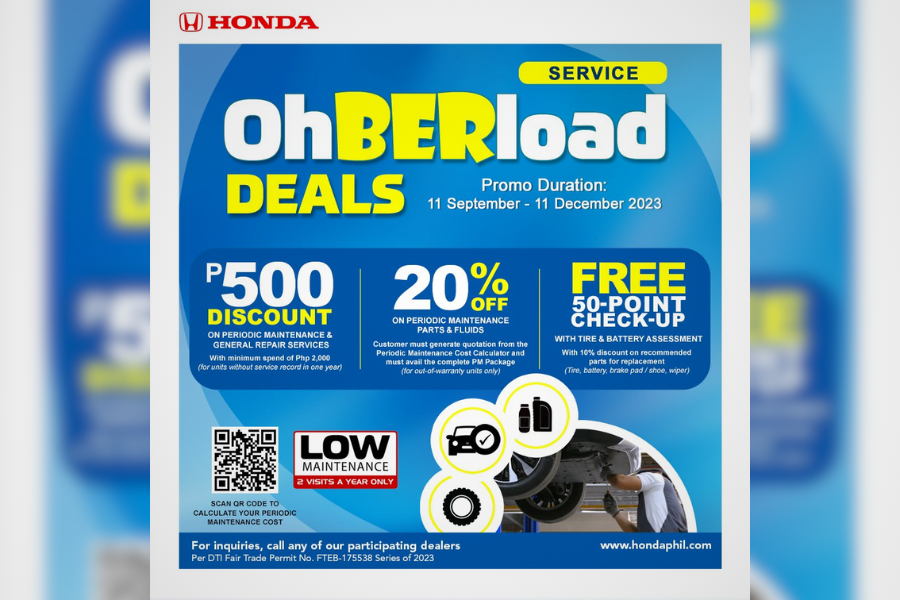 Honda PH launches aftersales promo with free 50-point vehicle checkup