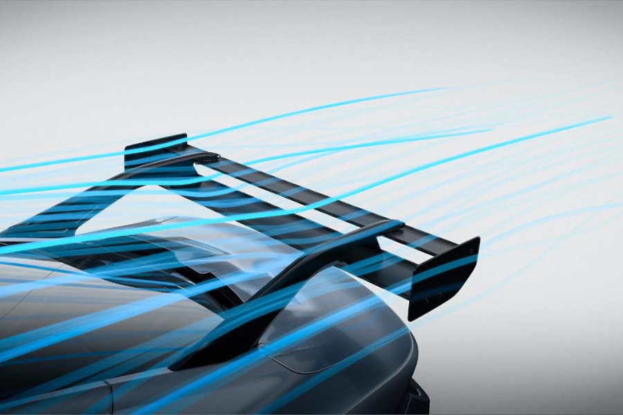 2025 Ford Mustang GTD can actively open, close rear wing with DRS