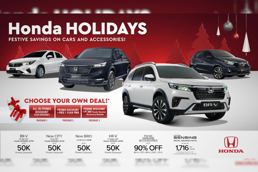 Drive home a brand-new Honda with up to P50,000 discount this month