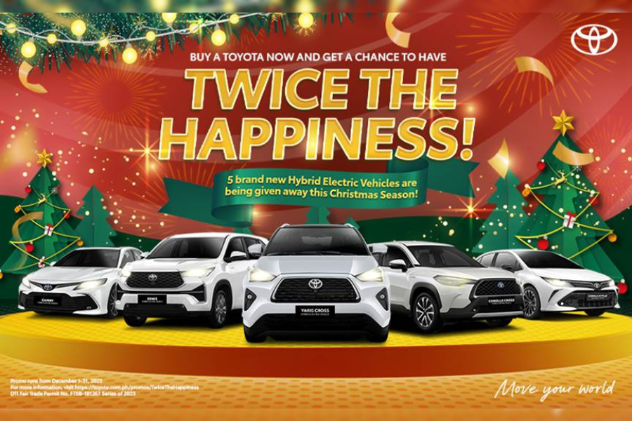 Five lucky winners will get the chance to drive home Toyota hybrid cars