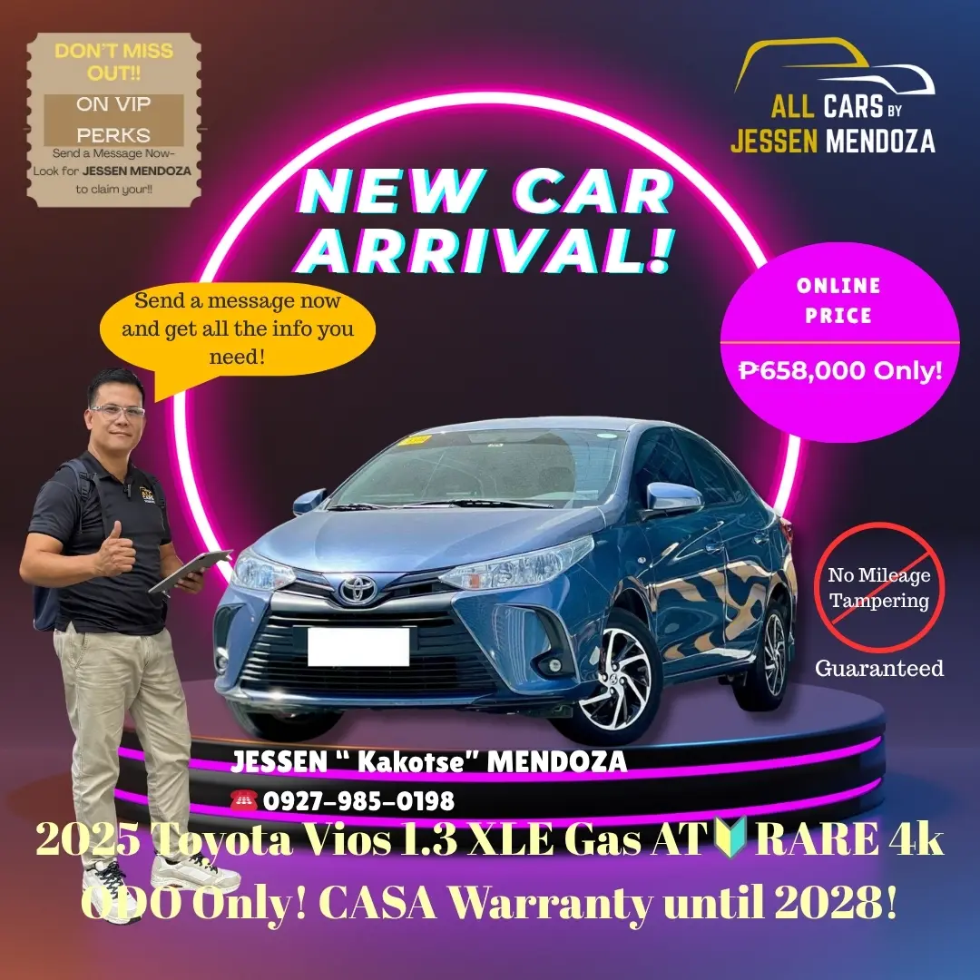 Buy Used Toyota Vios 2025 for sale only ₱658000 - ID879766