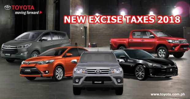 Toyota Philippines price list - October 2018 (new excise taxes included)