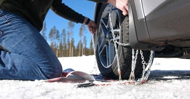 Properly install tire chains for your car with 9 easy steps
